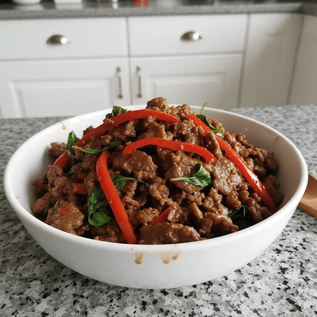 Easy Beef Krapow: Quick and Authentic Thai Basil Beef