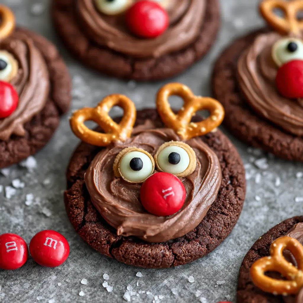Adorable & Easy Reindeer Cookies for Christmas