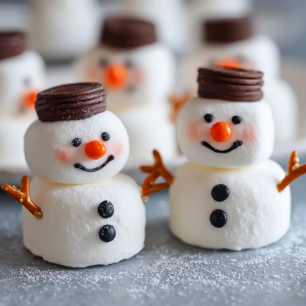 Easy & Adorable Marshmallow Snowmen for Hot Cocoa