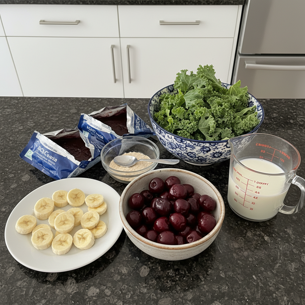 Cherry Acai Smoothie with Omega-3 Twist