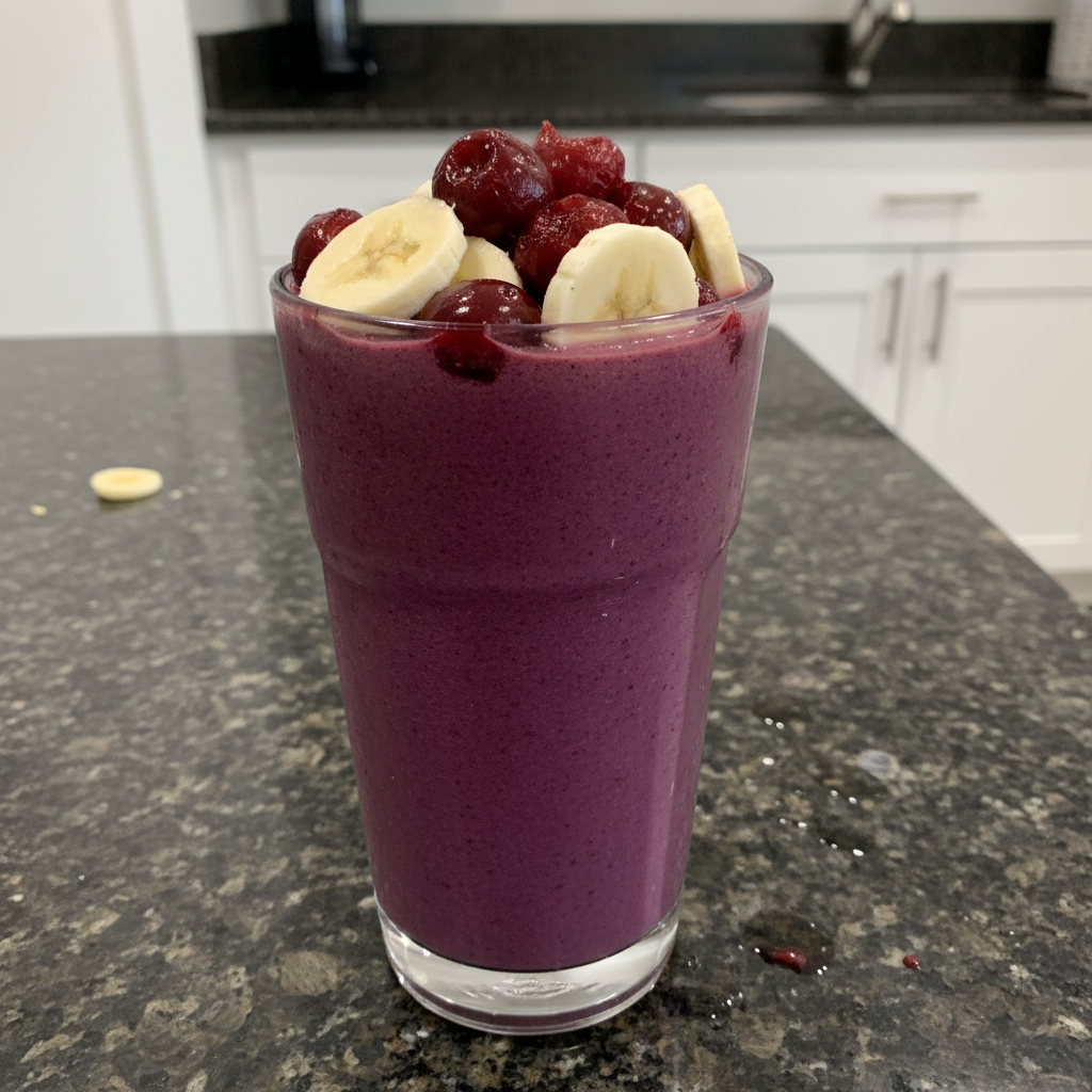 Cherry Acai Smoothie with Omega-3 Twist