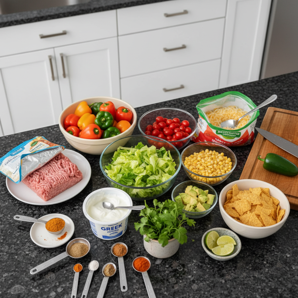 Healthy Taco Salad Recipe with Chipotle-Lime Dressing