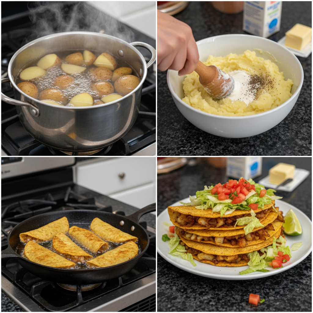 Crispy Tacos de Papa: Savory Potato Tacos